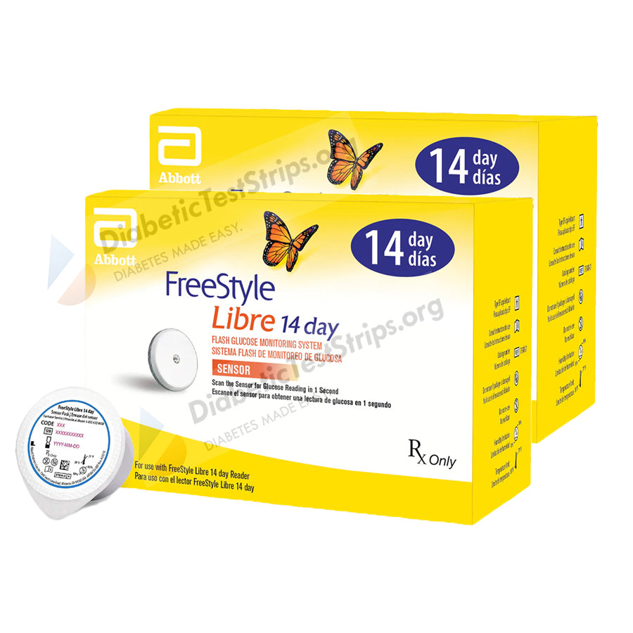 FreeStyle Libre 14 Day Sensor - 2 Pack – DiabeticTestStrips.org